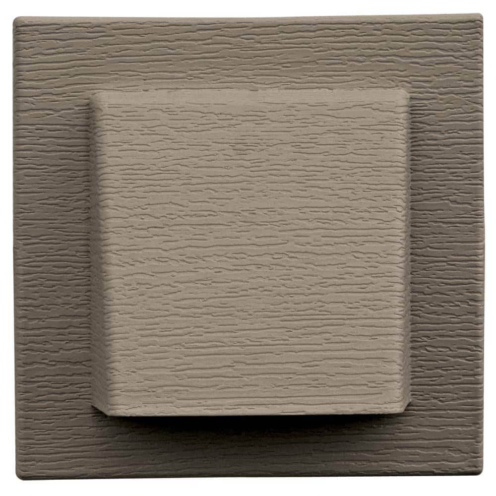 Builders Edge 8 in. x 7.875 in Water Management 4 in. Hooded Vent in ...