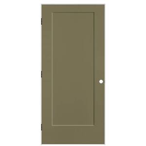 Masonite 36 in. x 80 in. 1-Panel Lincoln Park Right-Hand Solid Core ...