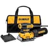 DEWALT 2.3 Amp Corded 1/4 Sheet Palm Grip Sander Kit with Contractor ...