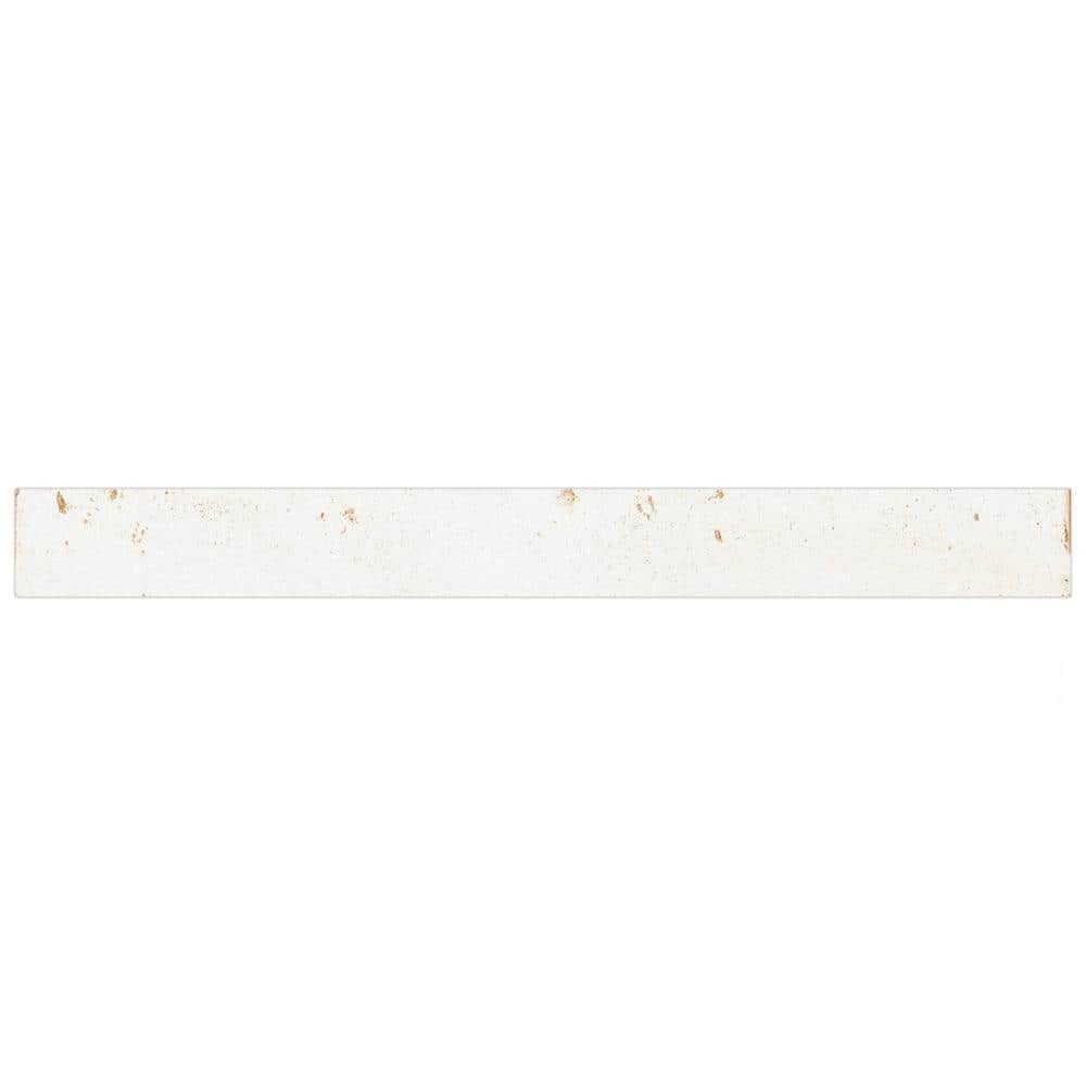 Merola Tile Phoenix Ivory 1-7/8 in. x 8-5/6 in. Porcelain Floor and ...