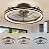 FANNEHONNE 19 in. Indoor Integrated LED Modern Farmhouse Ceiling Fan ...
