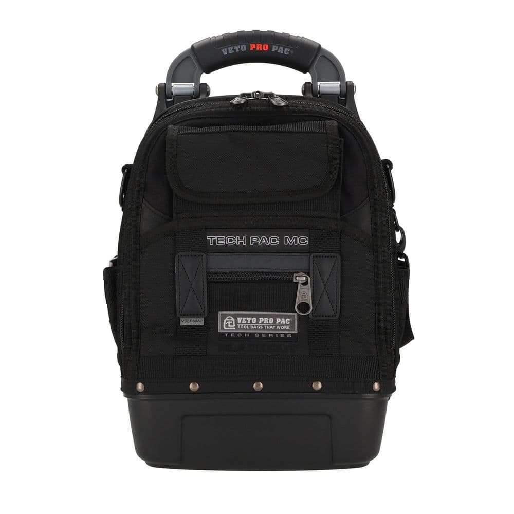 VETO PRO PAC 12 in. 36-Pocket Blackout Nylon Bag/Tote with Padded ...