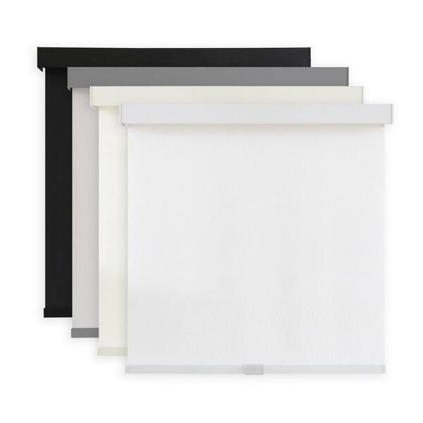 Aosky Cordless Light Filtering Roller Shade, 1% Openness Solar Shades ...