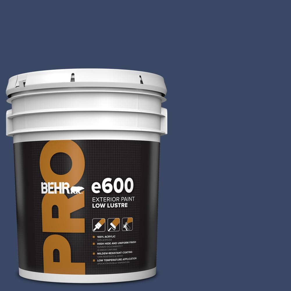 BEHR PRO 5 gal. #MQ5-14 Bon Nuit Low Luster Exterior Paint PR62305 ...