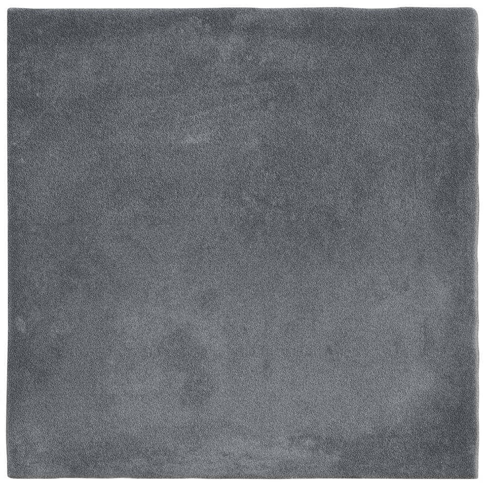Ivy Hill Tile Paula Purroy Catalan Steel Blue 5.11 in. x 0.35 in. Matte ...
