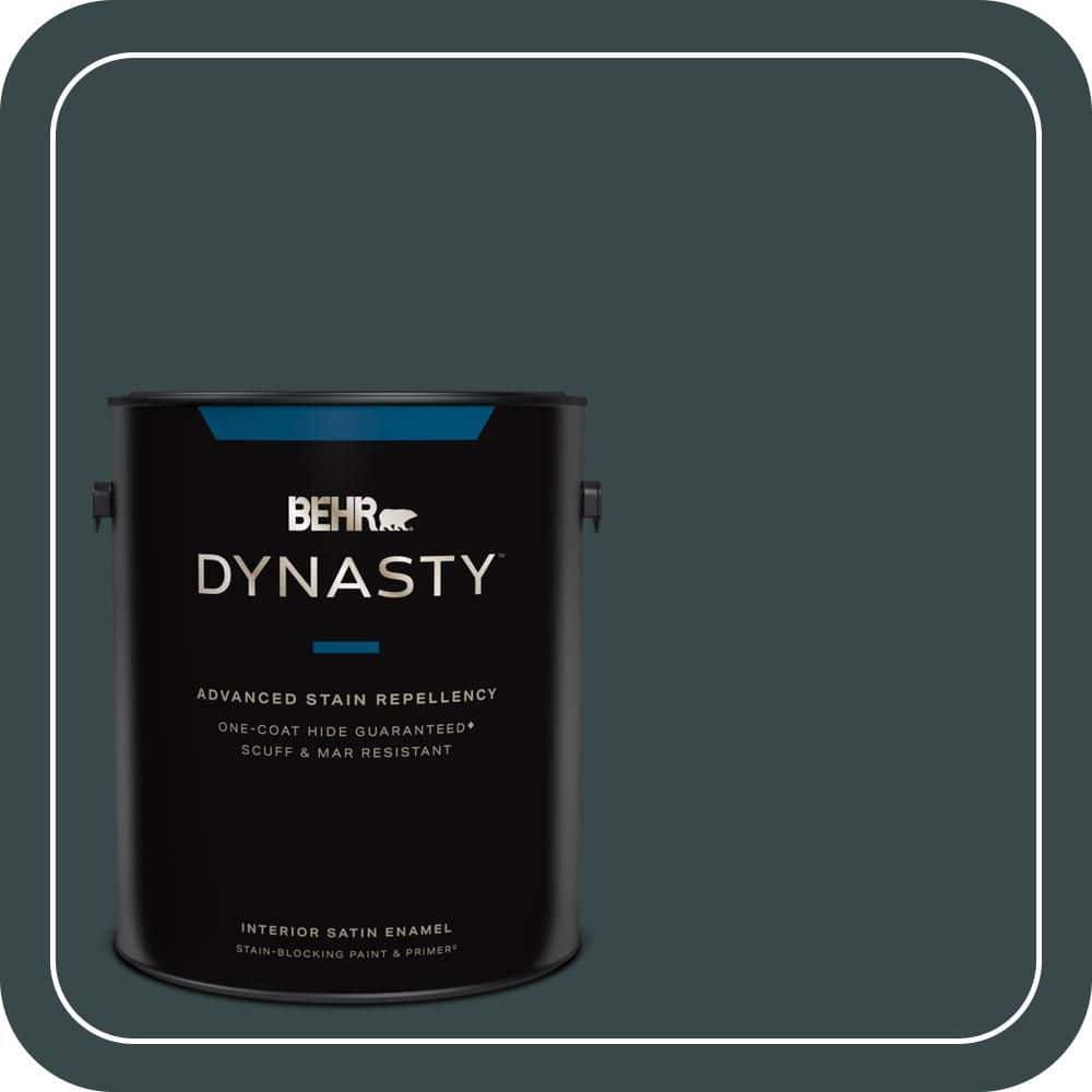 BEHR DYNASTY 1 gal. #T14-16 Arboretum Satin Enamel Interior Stain ...