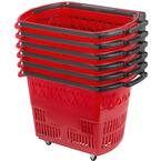 VEVOR Shopping Baskets 16.9 in. x 11.8 in. x 8.7 in. Blue Store Baskets ...
