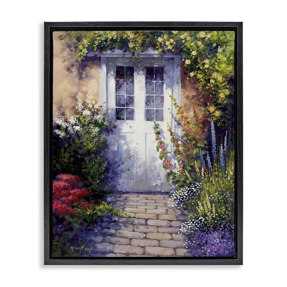 Stupell Industries Back Doorway Plants by Hilary Mayes Black Floater ...