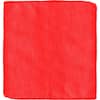 Renown 12 in. x 12 in. General Purpose Microfiber Cleaning Cloth in Red ...