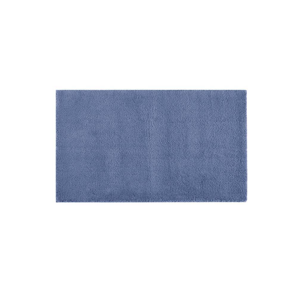 MADISON PARK Signature Marshmallow Blue 24 in. x 40 in. Bath Mat MPS72 ...