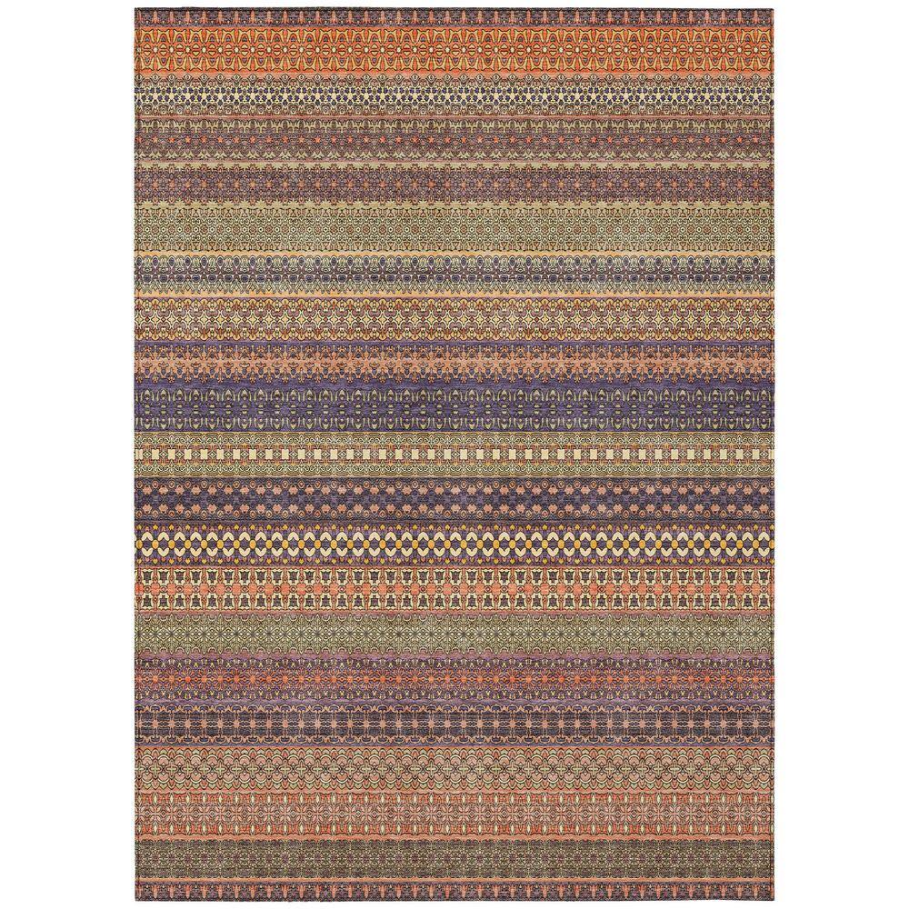 Addison Rugs Chantille ACN527 Paprika 5 ft. x 7 ft. 6 in. Machine ...