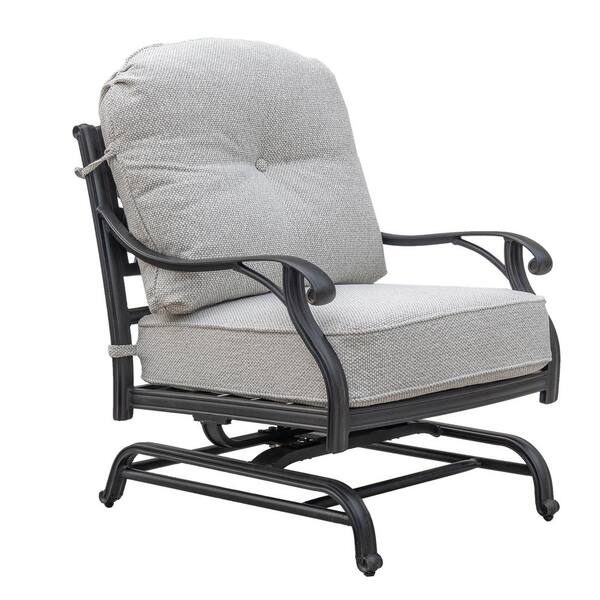 GC GATHERCRAFT Castle Rock Aluminum Gentle Motion Outdoor Lounge Chairs ...