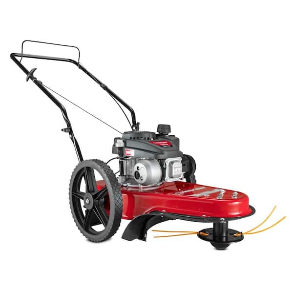 Troy-Bilt 22 in. 163cc Gas Walk Behind String Trimmer Mower TB22TMC ...