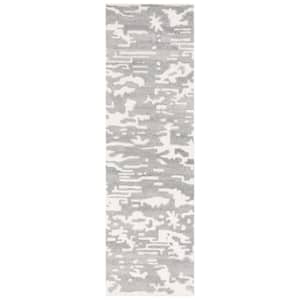 SAFAVIEH Chatham 5 ft. x 8 ft. Gray/Ivory Abstract Distressed Area Rug ...