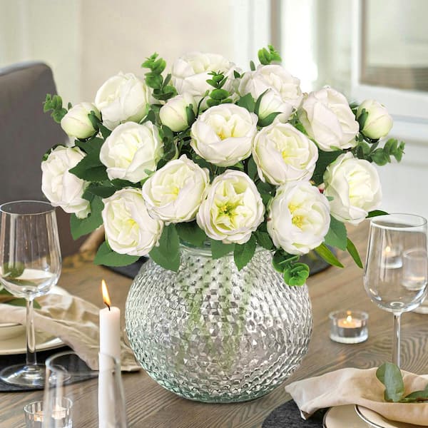White Cabbage Rose Bouquet