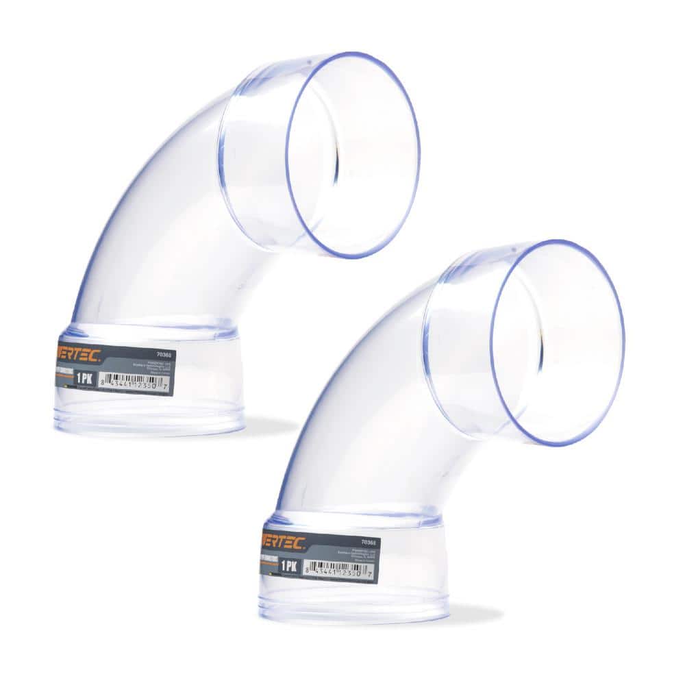 ‎POWERTEC 4 in. ID 90° Elbow for 4 in. OD Dust Collection Pipes ...