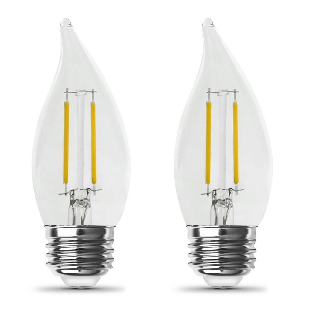 Feit Electric 25-Watt Equivalence BA10 E26 Medium Base Dim Filament CEC ...