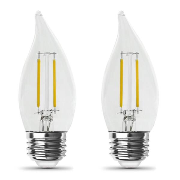 Feit Electric 25-Watt Equivalence BA10 E26 Medium Base Dim Filament CEC ...