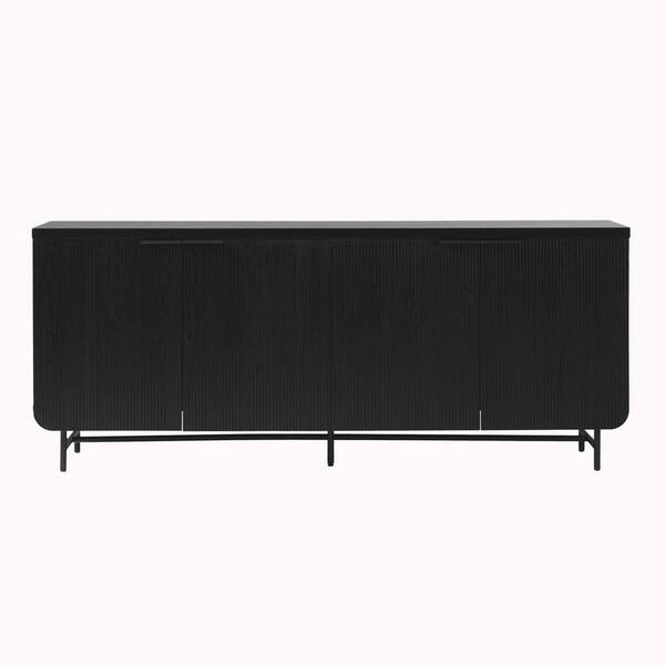 Black metal credenza store
