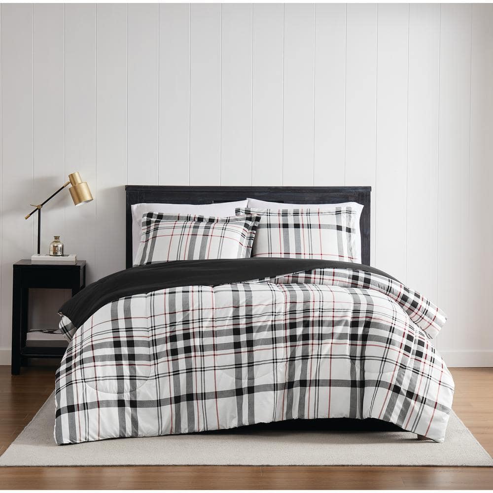 London Fog Charlotte 3-Piece Multi Plaid Full/Queen Microfiber ...