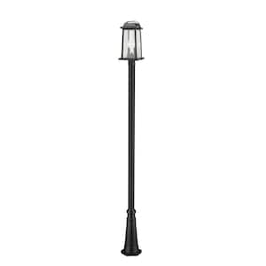 23.4 in. 2-Light Imperial Black Outdoor Post Lantern EL180708-LP - The ...