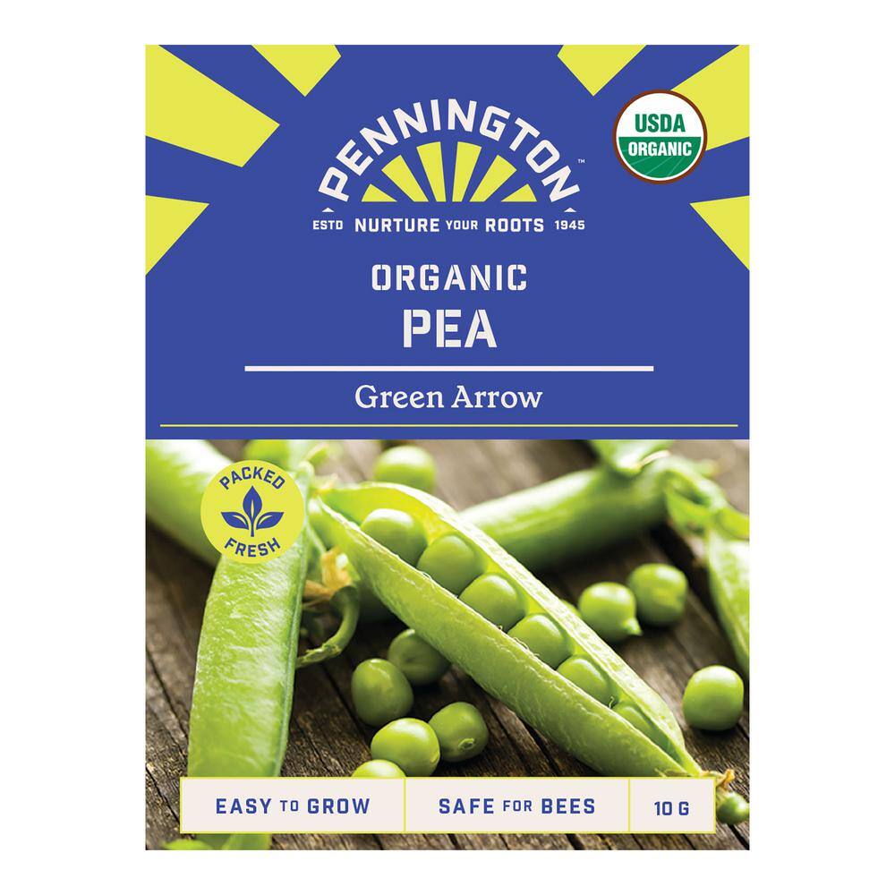 Pennington Organic Pea Green Arrow Fruit Seed 1406 - The Home Depot