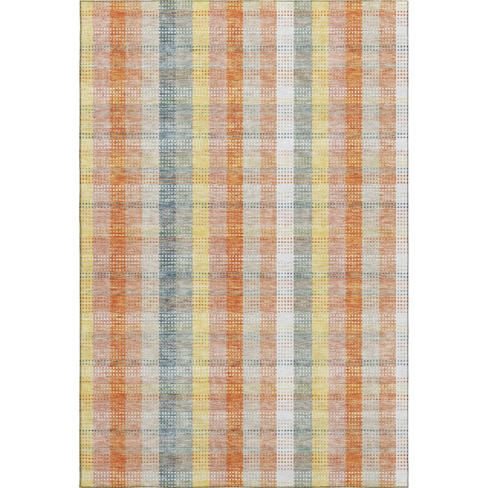 Addison Rugs Mayfield Premium Machine Washable Abstract AMF966 Peach 5 ...