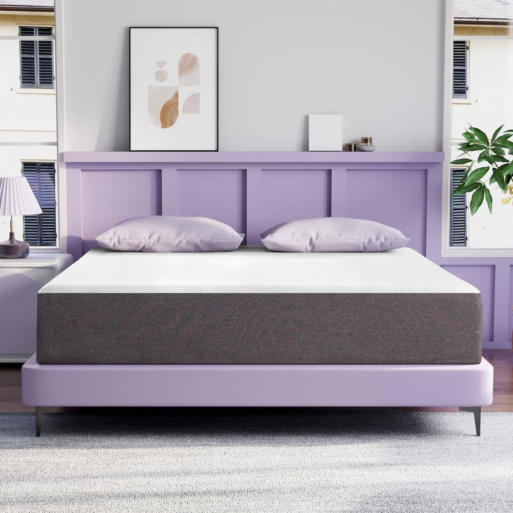 Twolike QHA Queen Size Soft Gel Memory Foam 10 in Bed in a Box Mattress ...