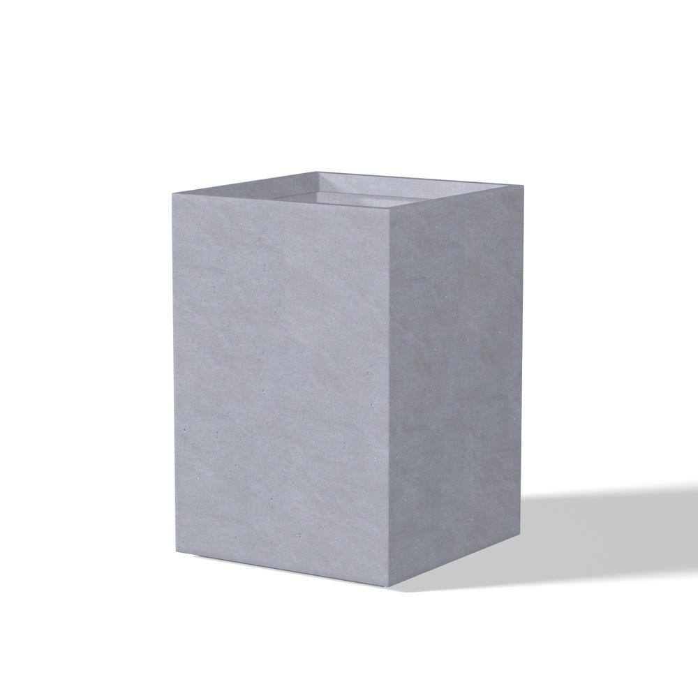 Sapcrete Modern 19 in. High Large Tall Elongated Square Soft Slate ...