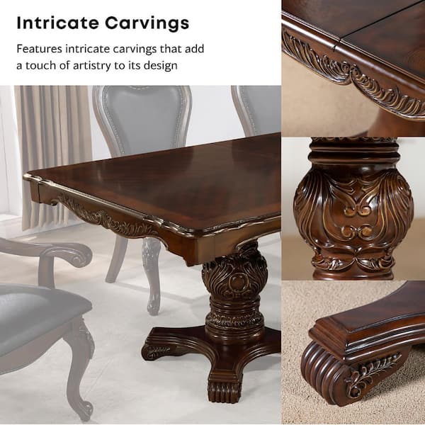 Furniture of America Divino 7-Piece Rectangular Dark Cherry Furniture of America Divino 7-Piece Rectangular Dark Cherry