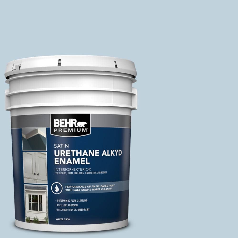 BEHR PREMIUM 5 gal. #550E-2 Eminence Urethane Alkyd Satin Enamel ...