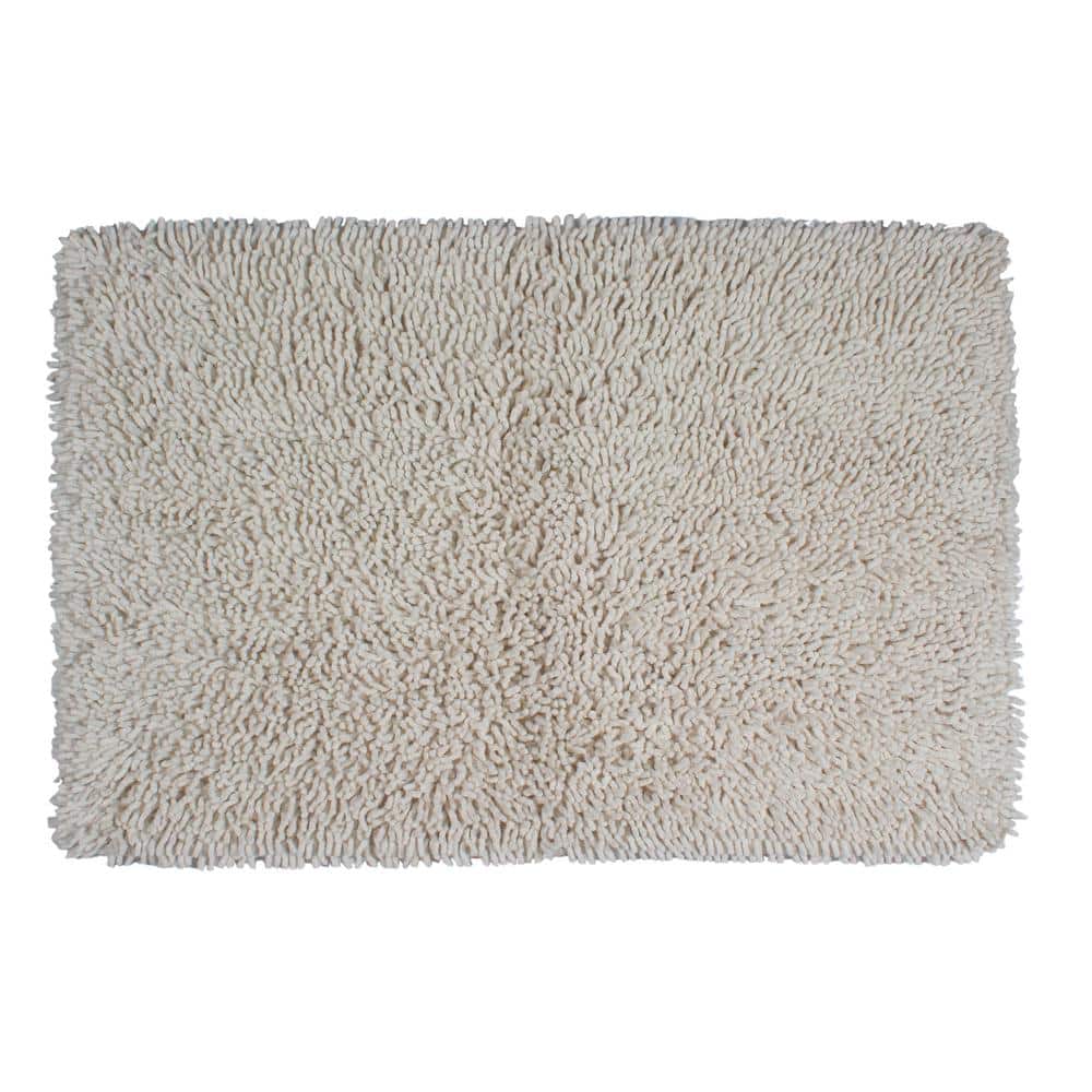 HOME WEAVERS INC Shaggy Lux Bath Rug 100% Cotton Bath Rugs Set, 24x36 ...