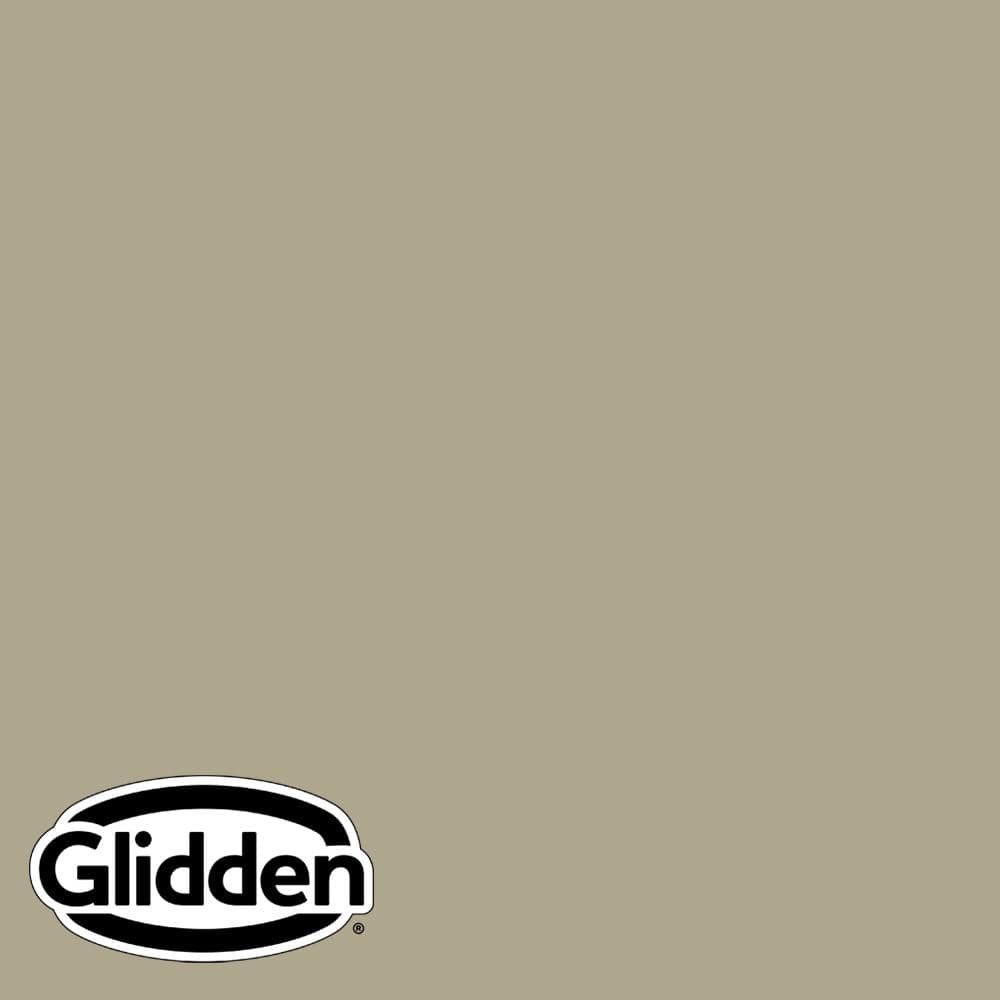 Glidden Premium 1 gal. PPG1027-4 Olive Gray Satin Interior Latex Paint ...
