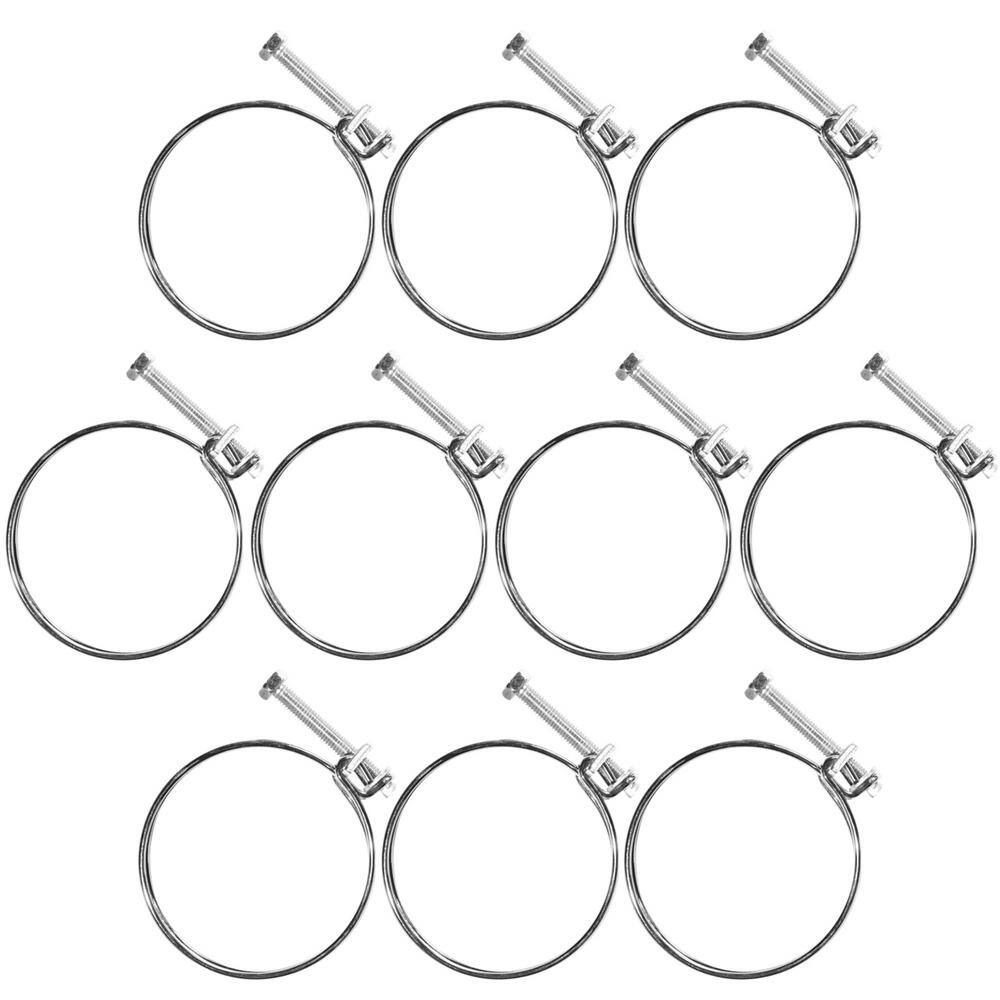 ‎POWERTEC 3 in. Double Wire Adjustable Carbon Steel Hose Clamp for Dust ...
