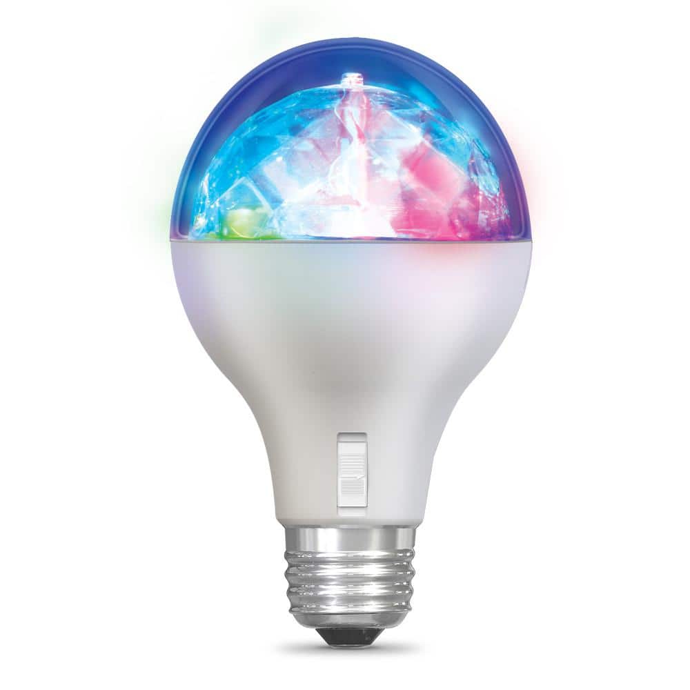 Feit Electric 5-Watt Equivalent A23 Color Changing Party Bulb Medium ...