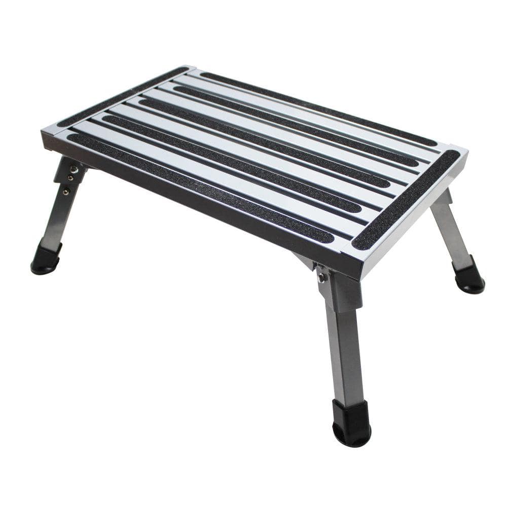 Quick Products Folding Aluminum Platform Step QP-ASS101 - The Home Depot