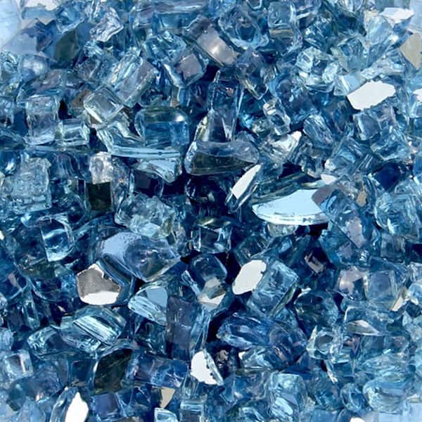 Reviews for Hiland 20 lbs. Reflective Fire Glass in Sky Blue | Pg 4 ...