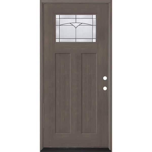 Steves & Sons Regency 36 in. x 80 in. 1/4 TopL Horizon Glass RHIS ...