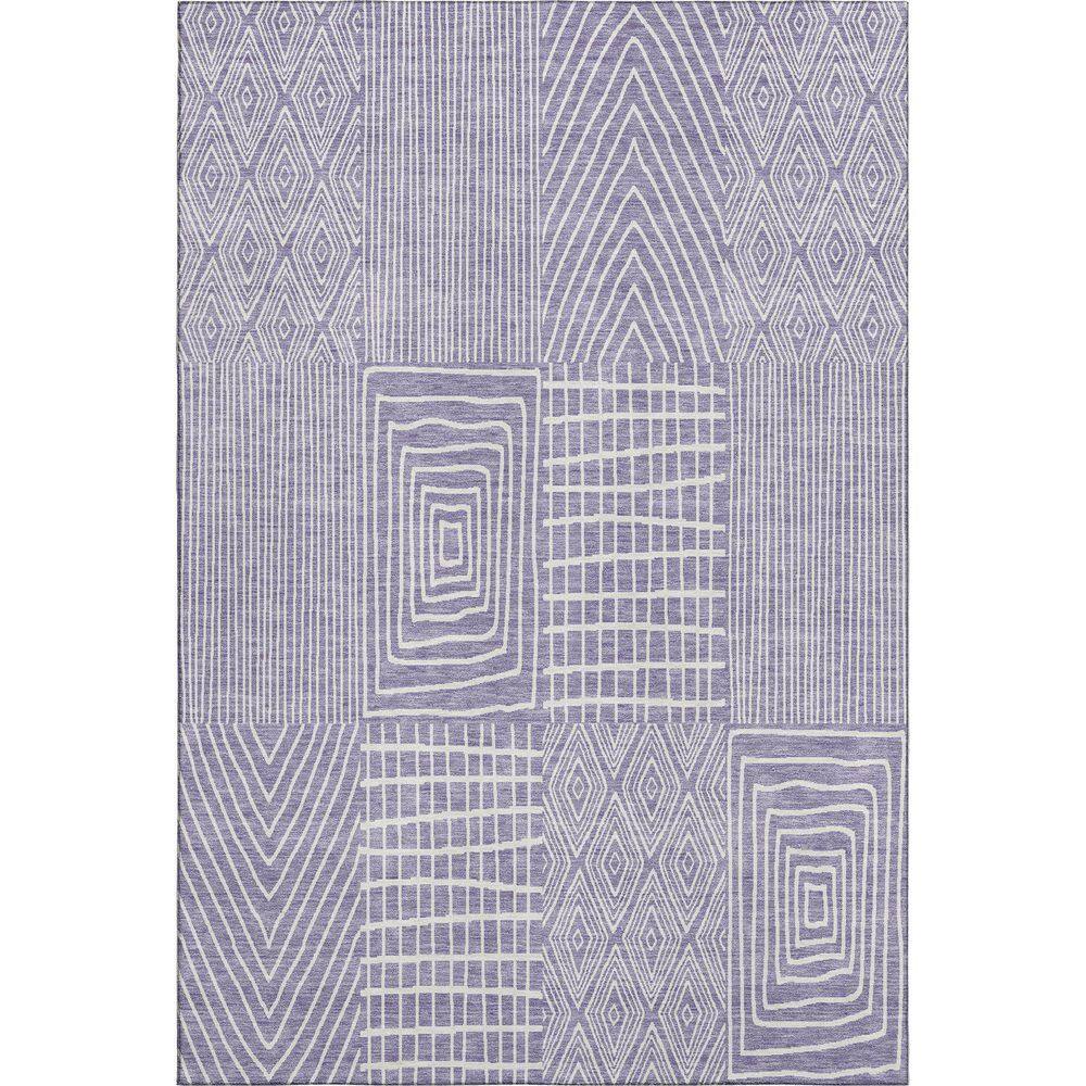Addison Rugs Mayfield Premium Machine Washable Abstract AMF990 Lavender ...