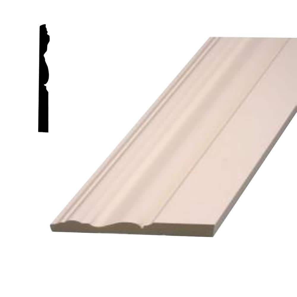 Builder's Choice 414 PFB 9/16 in. x 3-3/16 in. MDF Base Moulding ...