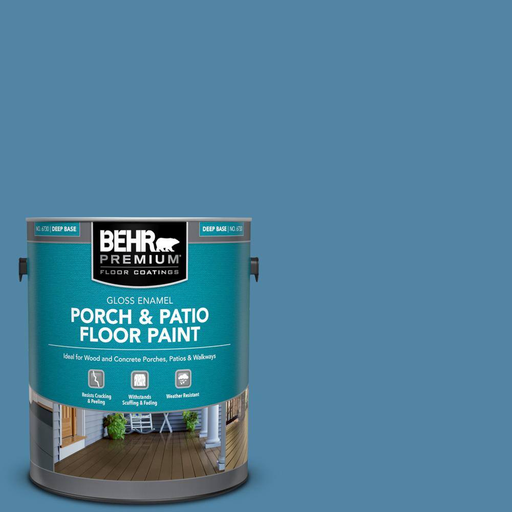 BEHR PREMIUM 1 gal. #M500-4 Hemisphere Gloss Enamel Interior/Exterior ...