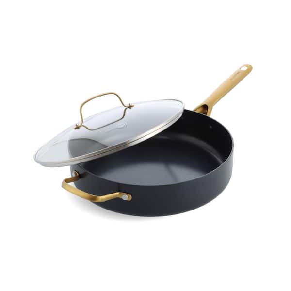 GreenPan Deco Hard Anodized Healthy Ceramic Nonstick 12" Saute Pan with ...