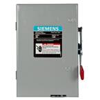 Siemens General Duty 30 Amp 2-Pole 2-Wire 240-Volt Non-Fusible Indoor ...