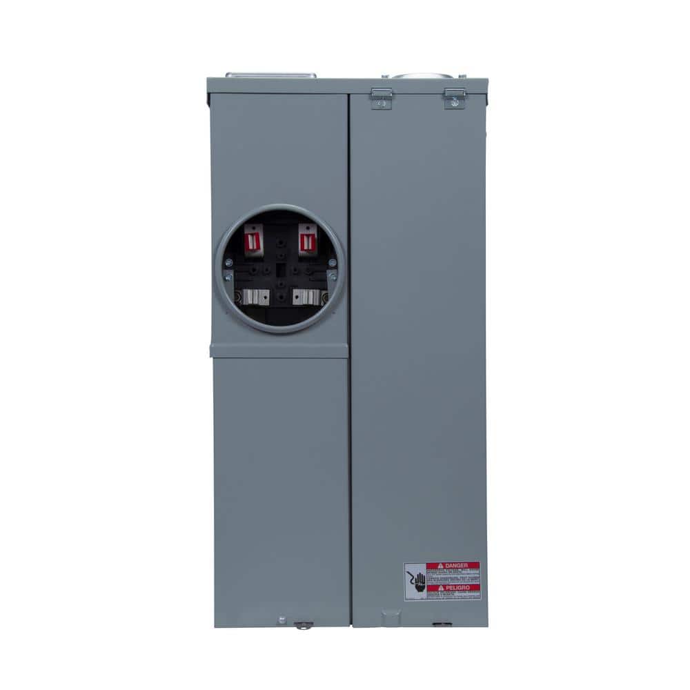 Eaton CH 200 Amp 8-Space 8-Circuit EUSERC Meter Breaker with Surface ...