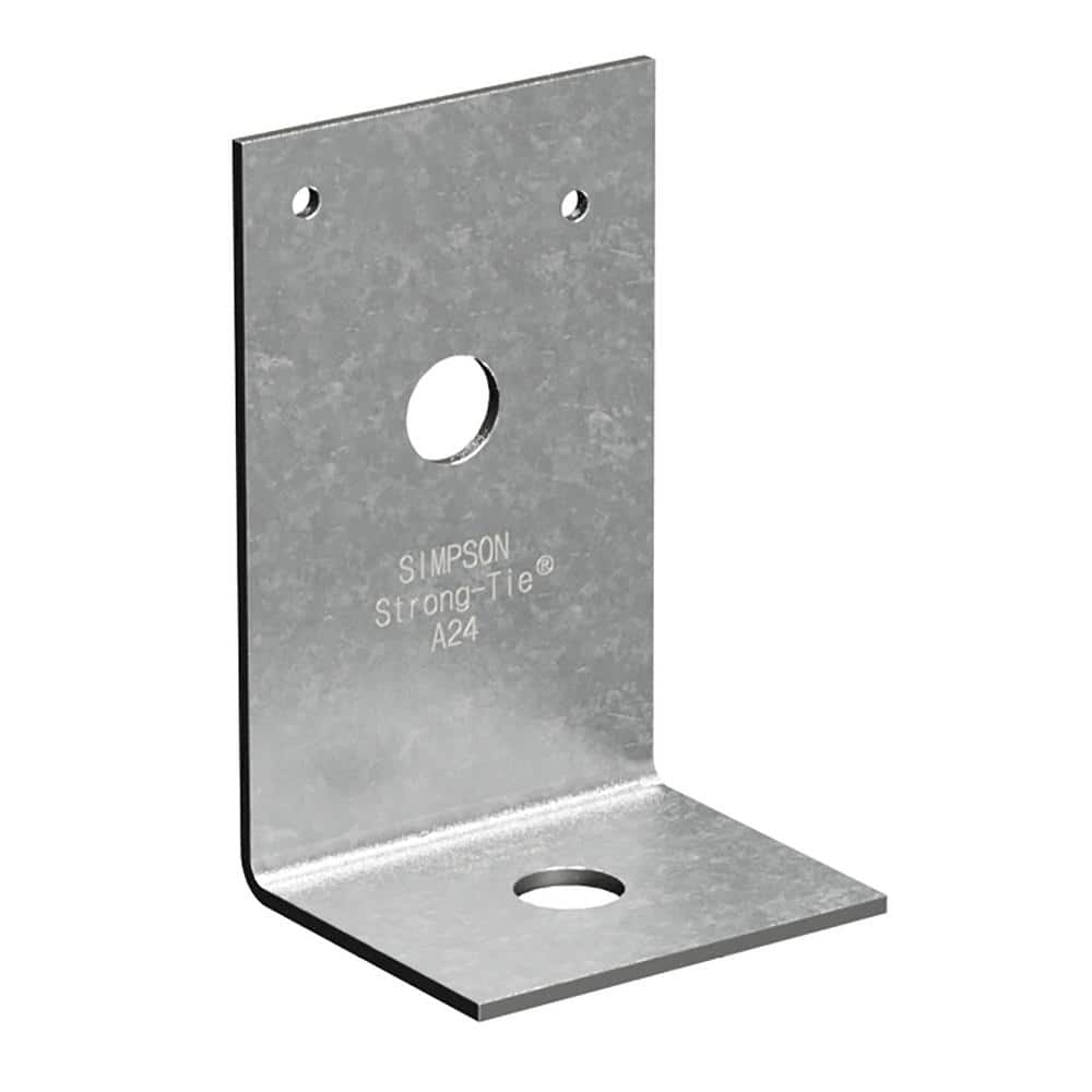 Simpson Strong-Tie 2 in. x 3-7/8 in. x 2-1/2 in. Galvanized Angle A24