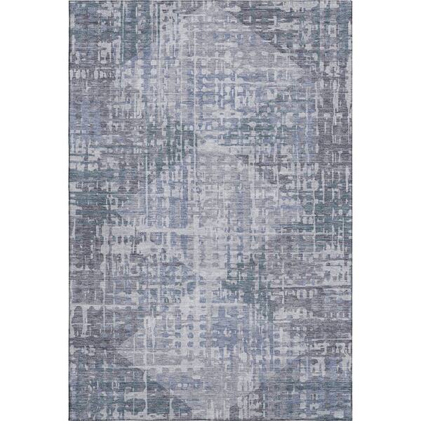 Addison Rugs Mayfield Premium Machine Washable Abstract AMF2026 Blue 9 ...