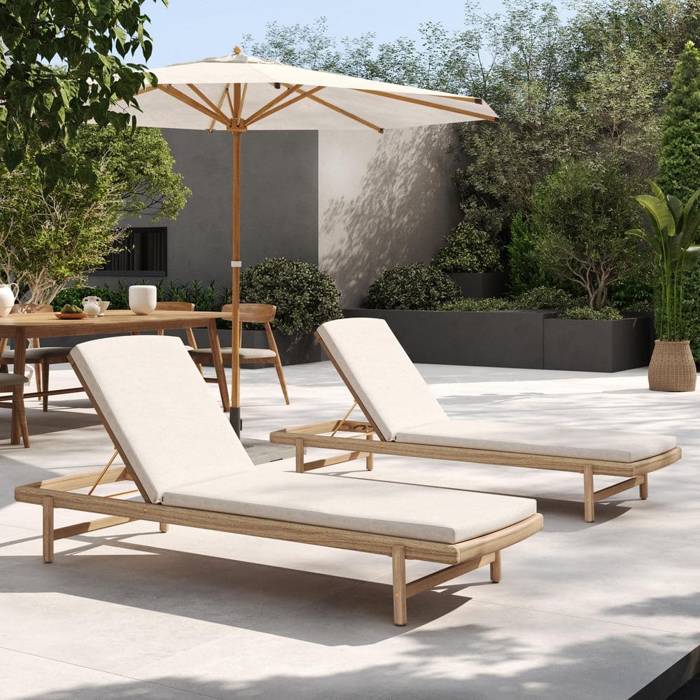 CHRISTOPHER KNIGHT HOME Knox Teak Finish Acacia Wood Outdoor Patio ...
