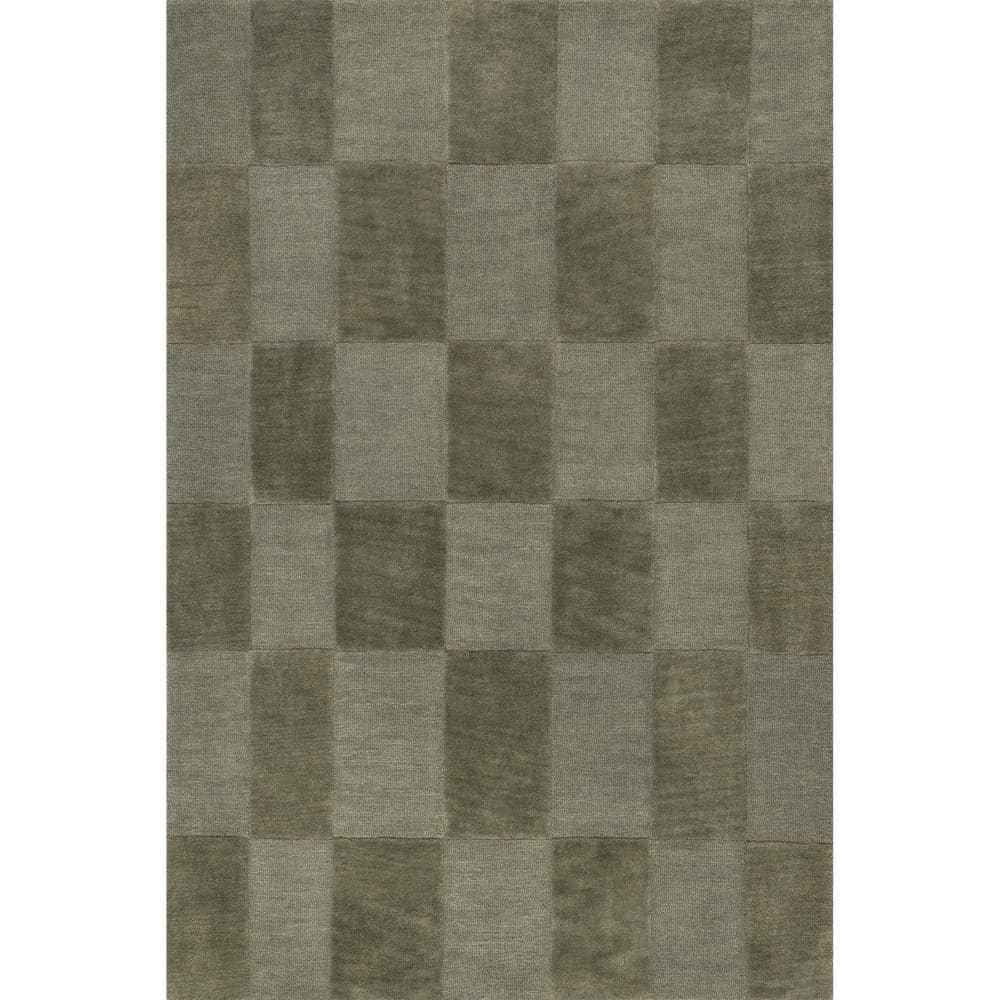RUGS USA Elliot Wool Olive 5 ft. x 8 ft. Indoor/Outdoor Patio Rug ...