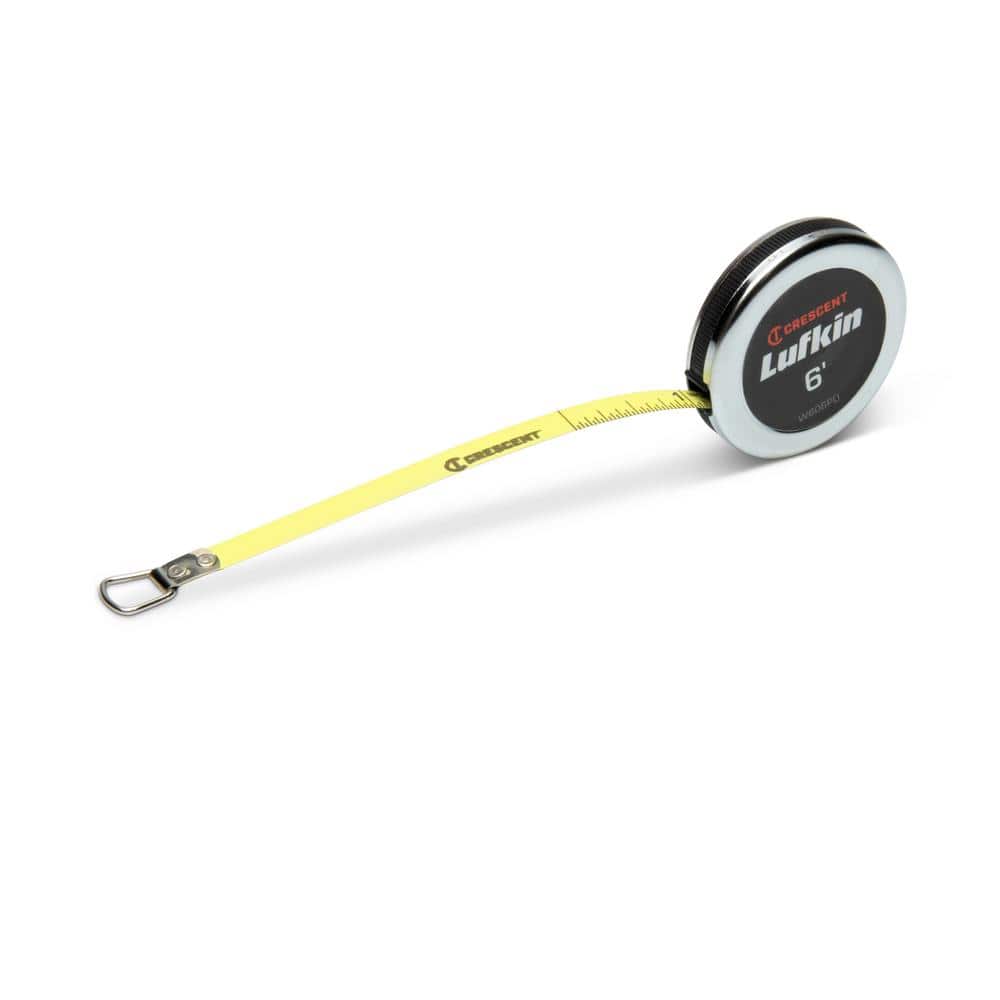 Crescent Lufkin 1/4 in. x 6 ft. Executive Diameter Engineer's Tape ...
