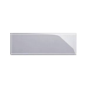 Giorbello Lavender Gray 3 in. x 6 in. x 8mm Glass Wall Tile Sample (1 ...